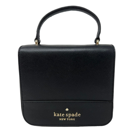kate spade | Bags | Kate Spade Saffiano Leather Square Black Crossbody ...